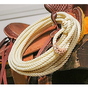 30 FT White Western Adult Lasso Rope Rodeo