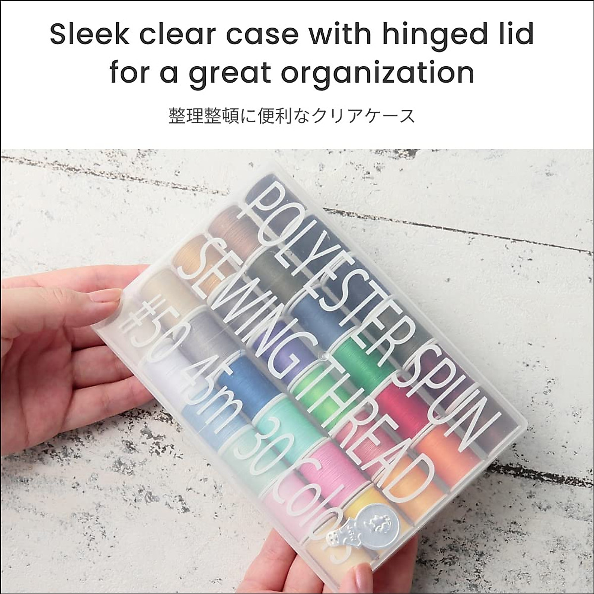 LEONIS 30 Color Set of Handy Polyester Sewing Threads 50 Yards/45 m Each[ 93011 ]