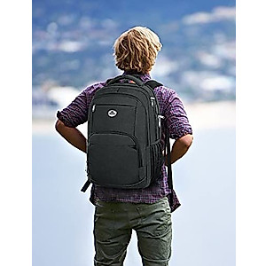 MATEIN Travel Laptop Backpack for Men, Water Resistant Anti-Theft Bag with USB Charging Port Fits 15.6 Inch Computer, Sturdy Work Business Backpacks for Men Women Gifts, Lightweight Casual Daypack