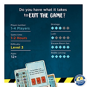 EXIT: Theft on The Mississippi | Escape Room Game in a Box| EXIT: The Game – A Kosmos Game | Family – Friendly, Card-Based at-Home Escape Room Experience for 1 to 4 Players, Ages 12+
