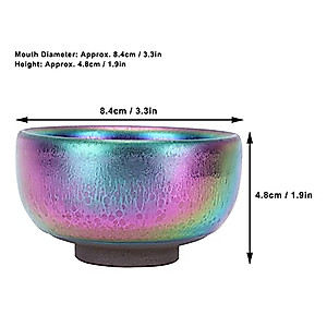 Duokon Chinese Ceramic Kung Fu Tea Ceramic Tea Cup Japanese Tea Cup Sake Cup Tea Cup Bowl Cold Sake Sushi Wine Ceramic TeaCup Gift Box