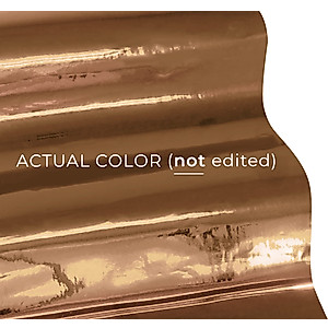 VViViD Chrome Rose Gold Gloss DECO65 Permanent Adhesive Craft Vinyl Roll for Cricut, Silhouette & Cameo (7ft x 1ft Roll)