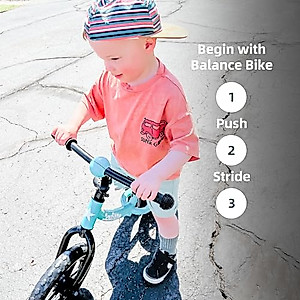 JOYSTAR 12 Inch Balance Bike for 18months, 2, 3, 4, and 5 Years Old Boys and Girls - Lightweight Toddler Bike with Adjustable Handlebar and Seat - No Pedal Bikes for Kids Birthday Gift