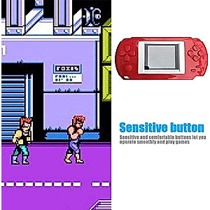 Elolicu Handheld Game Console for Kid Children, 2021 New Built in 268 Classic Retro Video Games 2 Inch Screen Portable Game Console Arcade Video Gaming Player System Best Birthday Gift for Kid (Red)