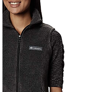 Columbia Women's Benton Springs Vest, Charcoal Heather, XX-Large