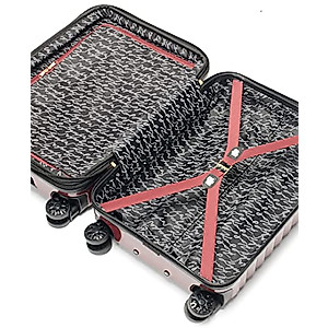 Karl Lagerfeld Paris Women's Carryon Spinner Wheels Hardside, Burgundy, One Size