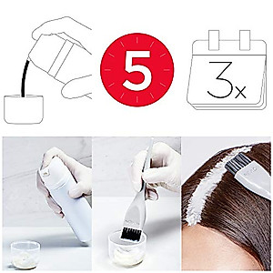 Revlon Permanent Hair Color, Permanent Hair Dye, At-Home Root Erase with Applicator Brush for Multiple Use, 100% Gray Coverage, Dark Auburn/ Reddish Brown (4R), 3.2 Fl Oz
