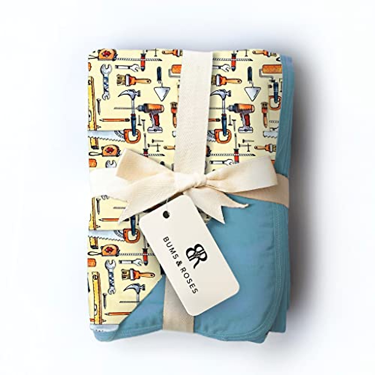 Bums & Roses Bum Bum Baby Blanket | Made with Two Layers of Soft and Breathable Spandex and Bamboo Viscose | Double-Sided Large Blanket | Nailed It, 50x50