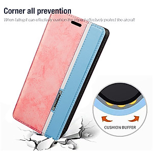 Shantime for Oppo Reno 6 Pro+ 5G Case, Fashion Multicolor Magnetic Closure Leather Flip Case Cover with Card Holder for Oppo Reno 6 Pro Plus 5G (6.55”)