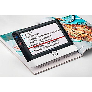 Eschenbach Visolux Digital HD Bundle with Bumper Case and Base- Advanced Portable Color Video Magnifier (7” LCD Screen with Anti-Glare Coating, HD Camera, & Built-in Stand) with Liberty Cleaning Cloth