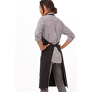 Chef Works Unisex Rockford Bib Apron, Steel Grey, One Size