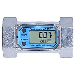 Ozgkee Turbine Flow Meter Electronic Digital Fuel Liquid Water Gas Oil Flowmeter 2in 2.3V to 3.3V