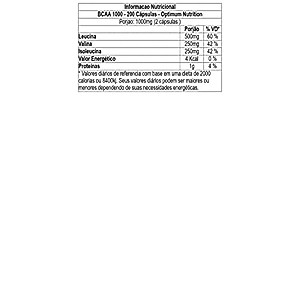 Optimum Nutrition BCAA 1000 Caps- 200 ct