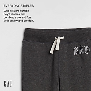 GAP Boys Heritage Logo Pull-on Jogger Sweatpants, Brazen Brown, Medium US