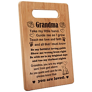 MY-ALVVAYS Grandma Gifts from Grandchildren, NaNa gifts, Gifts for Grandmother, Cutting Board Gift, 7"x11", Double-Sided Use -073