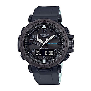 Casio Men's 'PRO TREK' Solar Powered Silicone Watch, Color:Black (Model: PRG-650Y-1CR)