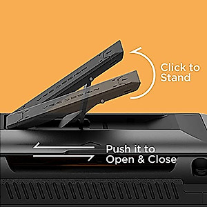 VRS DESIGN Damda Glide Hybrid Phone Case for Galaxy Note 20 Ultra, with [4 Cards] [Semi Auto] Premium Sturdy Card Wallet and Kickstand for Samsung Galaxy Note 20 Ultra 5G, 6.9 inch(2020) Black