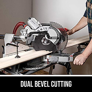 SKILSAW SPT88-01 12 In. Worm Drive Dual Bevel Sliding Miter Saw