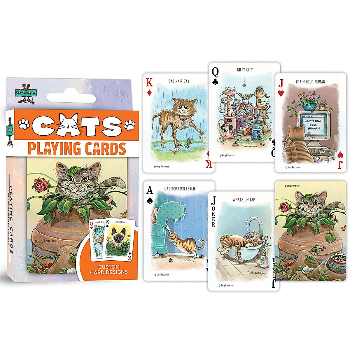 MasterPieces Officially Licensed Cats Playing Cards - 54 Card Deck for Adults