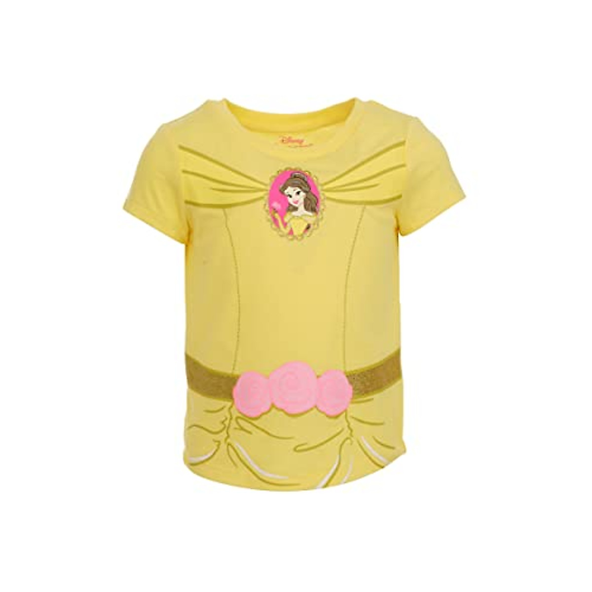 Disney Princess Infant Baby Girls 5 Pack Graphic T-Shirts Blue/Pink/Yellow 18 Months