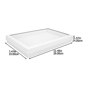 Cabilock Box Hundred ring box baseball holders for balls display jewellery display tray foam ring display 100- slots ring case ring display pad to rotate nose ring jewelry white paper