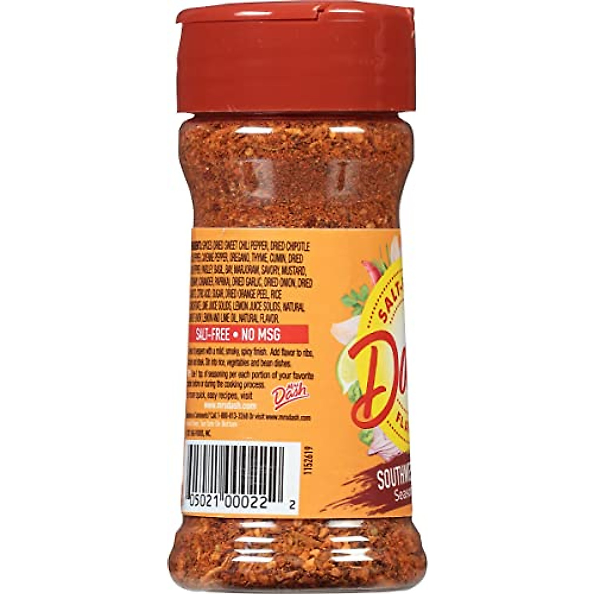 Dash Salt-Free Seasoning Blend, Southwest Chipotle, 2.5 Ounce