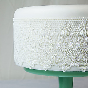 Global Sugar Art Indian Mehndi Silicone Lace Mat by Chef Alan Tetreault