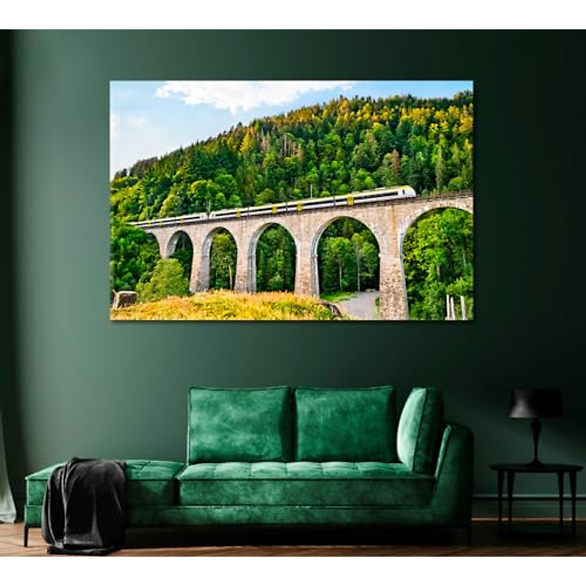 Ravenna Bridge in Black Forest Baden-Wurttemberg Germany Canvas Print 3 Panels / 36x24 inches