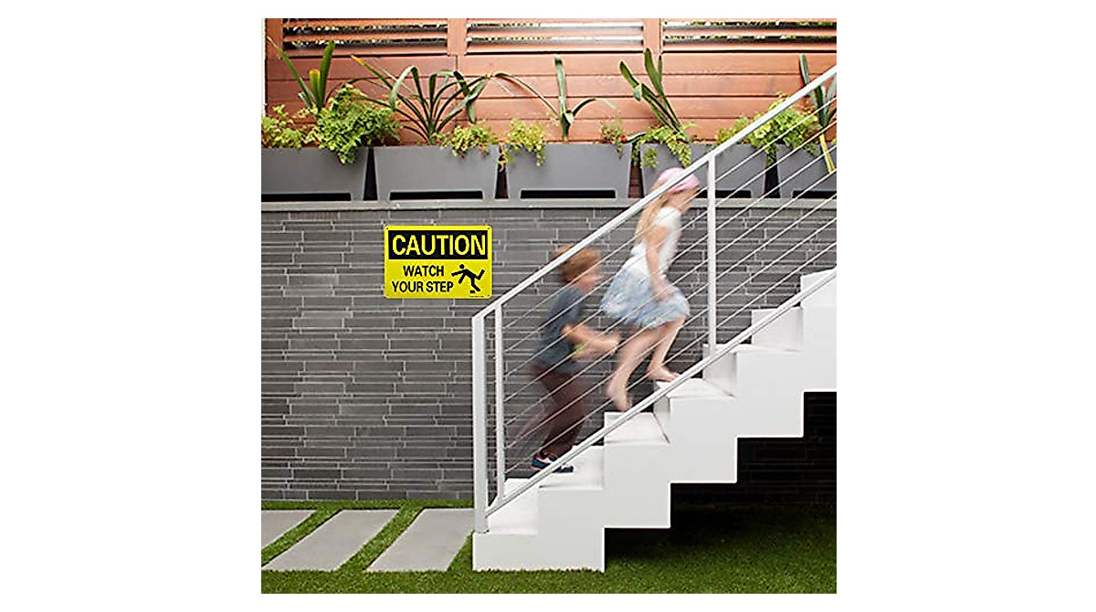Enjoyist Caution Watch Your Step Signs - Buy Now