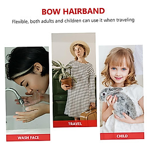 minkissy 4 Pcs Face Wash Hair Tie Bath Head Wrap Headband Scrunchies for Women Aesthetic Stuff Women Hair Wrap Washing Face Hair Hoop Goth Accessories Spa Women's Cosplay Vampire Cloth