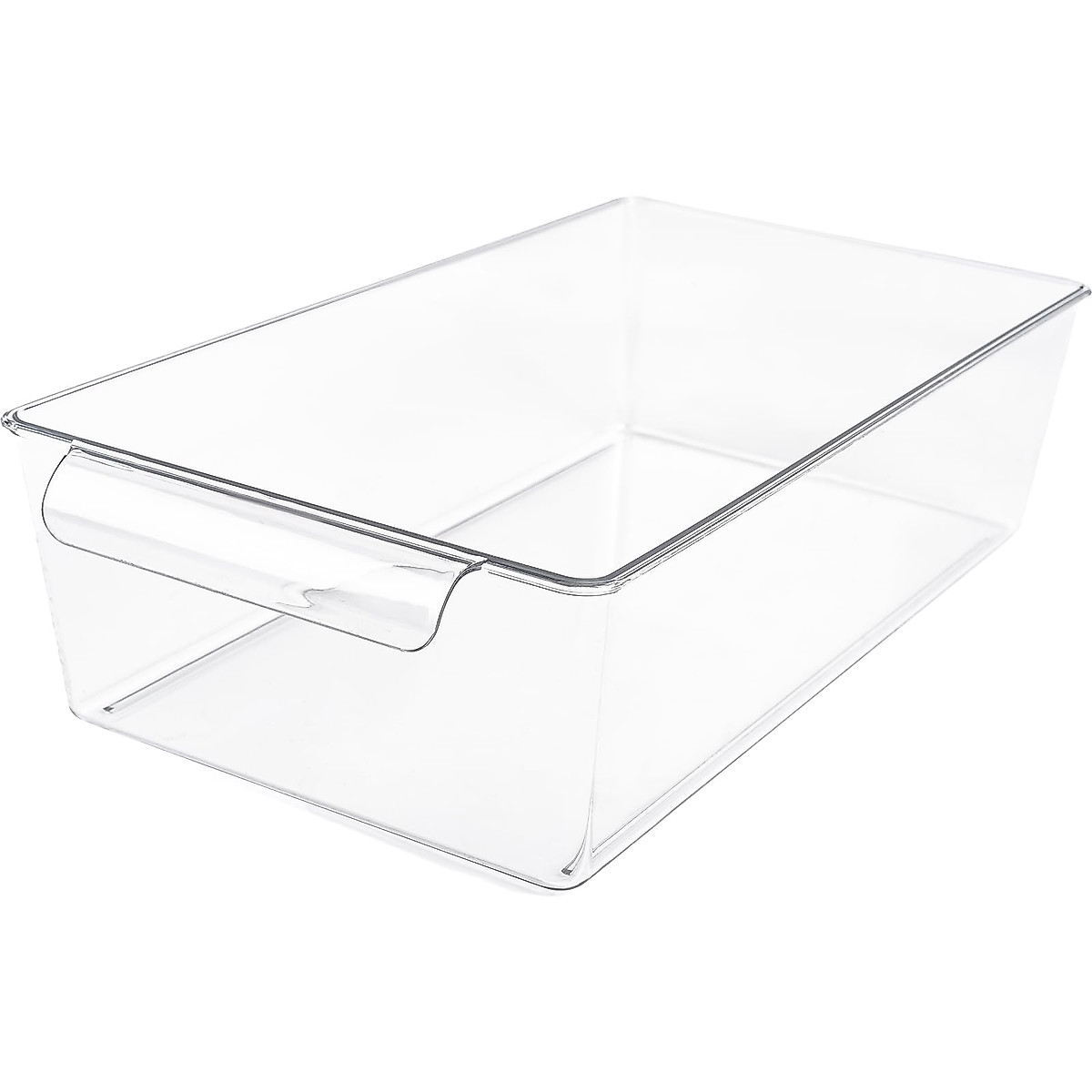 Zero Zoo 4Pack 2-Tier Bathroom Storage Organizer, Clear Under Sink Organizers Kitchen Vanity Counter Storage Container, Medicine Cabinet Drawers Bins, Pull-Out Organization with Track for Pantry