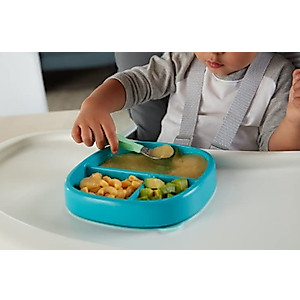 NUK Kiddy Cutlery Spoons, 3 Pack, 18+ Months Purple & Green (Purple & Green)