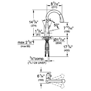 Grohe LadyLux3 Café Single-Handle Pull-Down Kitchen Faucet