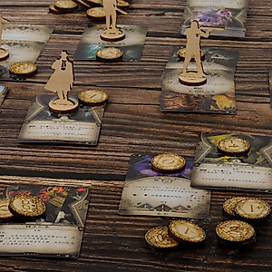 Chaos Tokens Compatible with Arkham Horror The Card Game Wood Laser Cut Full Core Pack of 44