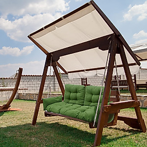 Maitys 5 Pieces Waterproof Wicker Chair Cushions Outdoor Cushions Couch Cushion Set Group Loveseat Cushions Lumbar Pillows for Patio Backyard Porch Garden Furniture(Sage Green)