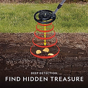 NATIONAL GEOGRAPHIC Junior Metal Detector - Adjustable Metal Detector for Kids with 7.5" Waterproof Dual Coil, Lightweight Design Great for Treasure Hunting Beginners