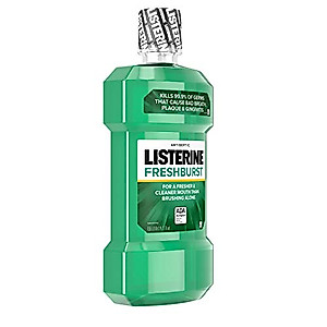 Listerine Freshburst Antiseptic Mouthwash with Germ-Killing Oral Care Formula to Fight Bad Breath, Plaque and Gingivitis, 1.5 L