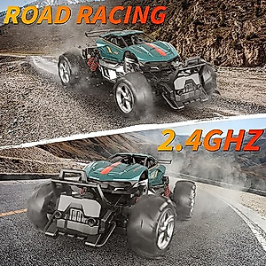 GUOKAI Remote Control Truck,2.4GHz Big RC Cars for Adults Kids,1:12 Scale Toy Cars Hobby Grade RC Cars with Rechargeable Batteries,Present Birthday Gifts for Boys and Girls