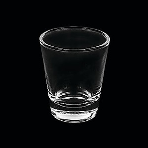 True Classic Shot Glass, Plain Shot Glasses Perfect for Tequila and Whiskey, Reusable Measuring Shot Glass, Set of 1, 1.5 oz.
