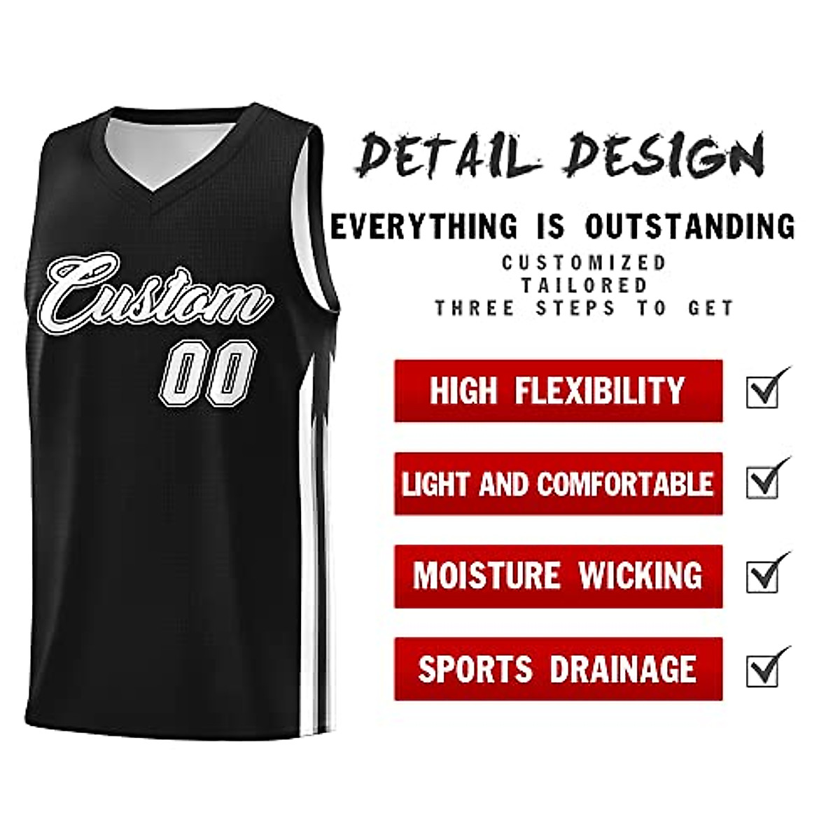 Custom Basketball Jersey Shorts with Team Name Number Logo, Personalized Uniform for Men/Women/Youth