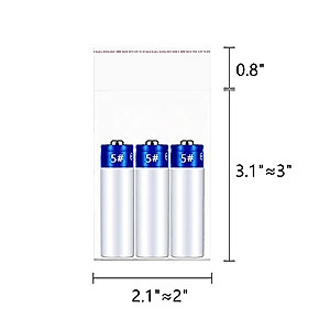 Doutop 200pcs 2x3 Clear Cellophane Bags 1mil Self Adhesive Bags OPP Plastic Cellophane Bags for Jewelry Earrings Candies Bakery Candle Soap Cookie 4 Sizes to Choose from