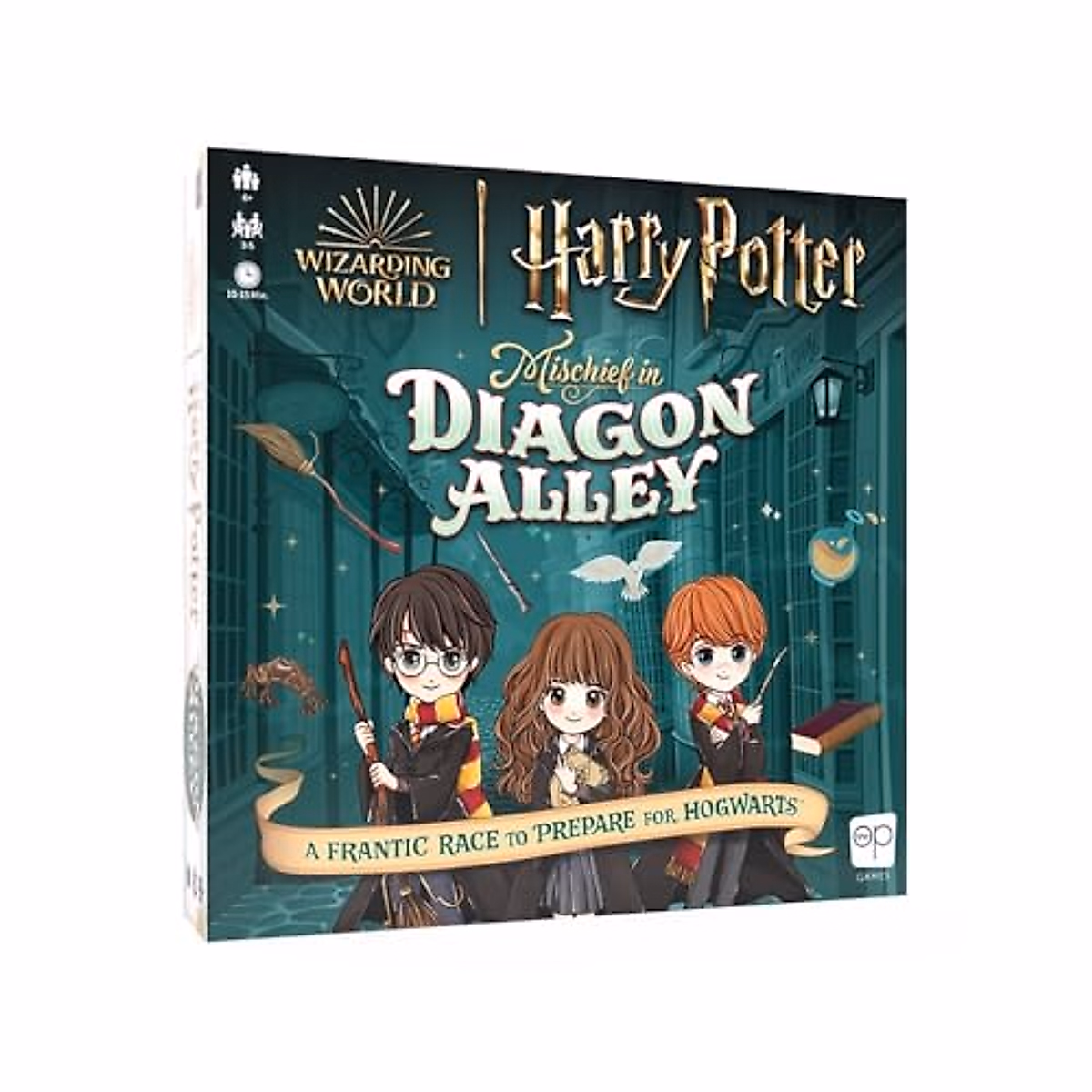 Harry Potter Mischief in Diagon Alley | Quick-Rolling Family Dice Game | Artwork Inspired by Harry Potter | Perfect Kids & Family Board Game | Officially-Licensed Harry Potter Game & Merchandise