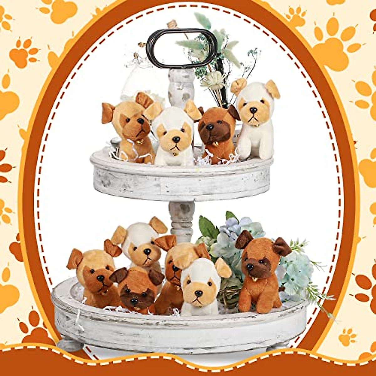 18 Pcs Mini Plush Dog Bulk Stuffed Animals Soft Small Stuffed Bear Puppy Cute Assorted Plush Puppy Dog Plush Toys Doll for Girl Boy Birthday Party Favor Gift Goodie Bag Fillers School (Dog)