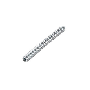 uxcell M6 Hanger Bolts Length 2-3/8"(60mm) Double Headed Bolts Self-Tapping Screw 6mm Wood Joint Furniture Legs 8pcs