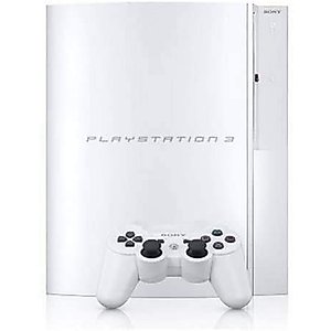 Sony PS3 Playstation 3 White Console with Controller - International Version (40GB) (Renewed)