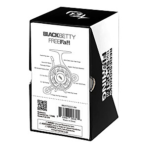 13 FISHING - Freefall Carbon - Trick Shop Edition 2022 - Inline Ice Fishing Reel - 2.5:1 Gear Ratio - Right Hand Retrieve - BBCFFTS222.5-RH