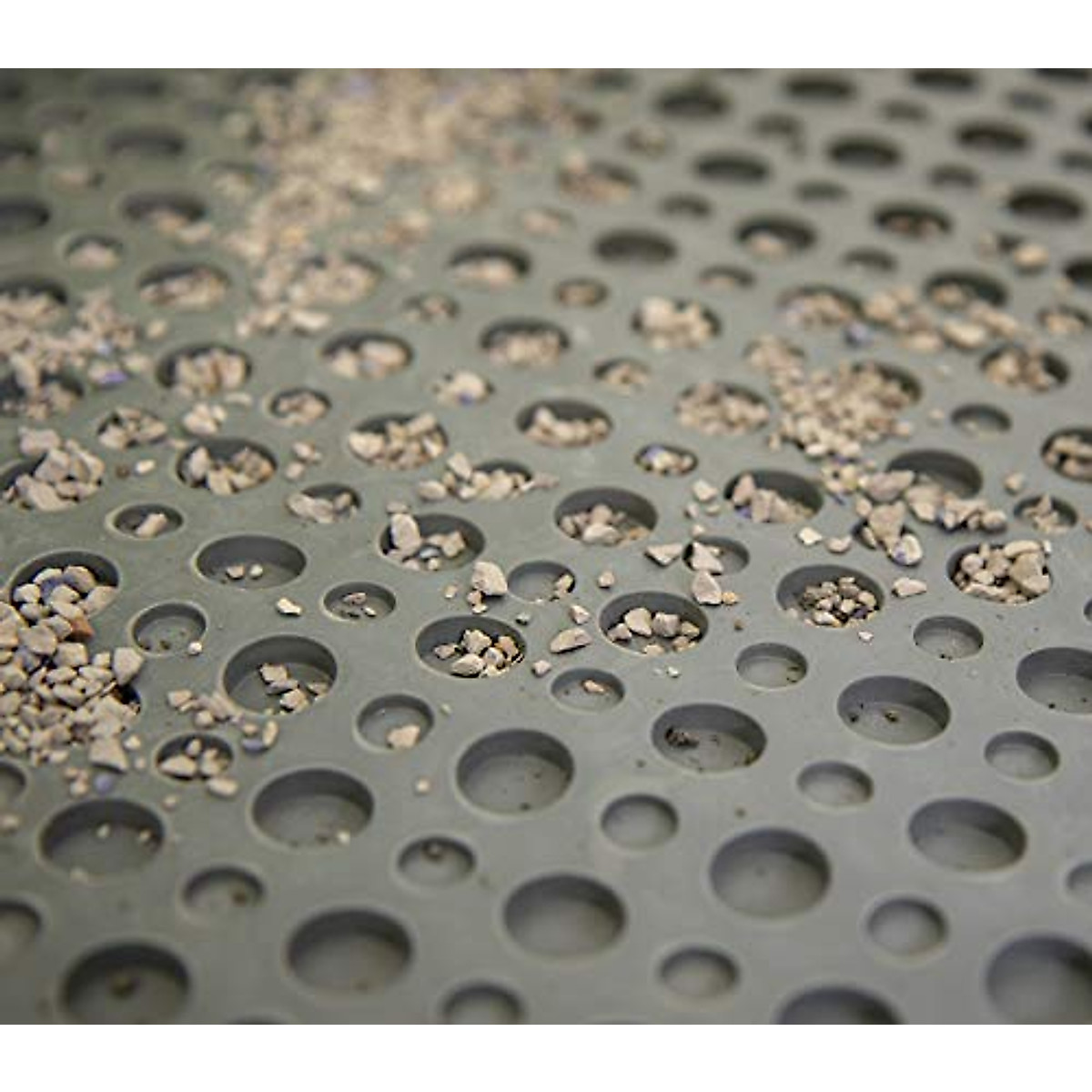 Petlinks Purr-fect Paws Multipurpose Cat Litter Mat - Gray, Medium