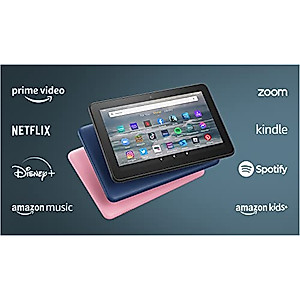 Certified Refurbished Amazon Fire 7 tablet, 7” display, 32 GB, 10 hours battery life, light and portable for entertainment at home or on-the-go, (2022 release), Black