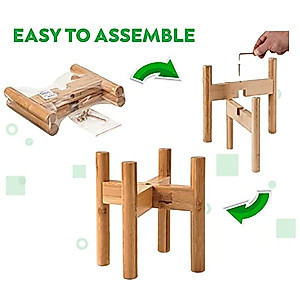 Drink Dispenser Stand - Beverage Glass Jar and Water Plastic Jug Holder - Adjustable up to10-inch Wide