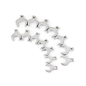 TEKTON 1/2 Inch Drive Jumbo Crowfoot Wrench Set, 14-Piece (1-1/16-2 in.) | 2585